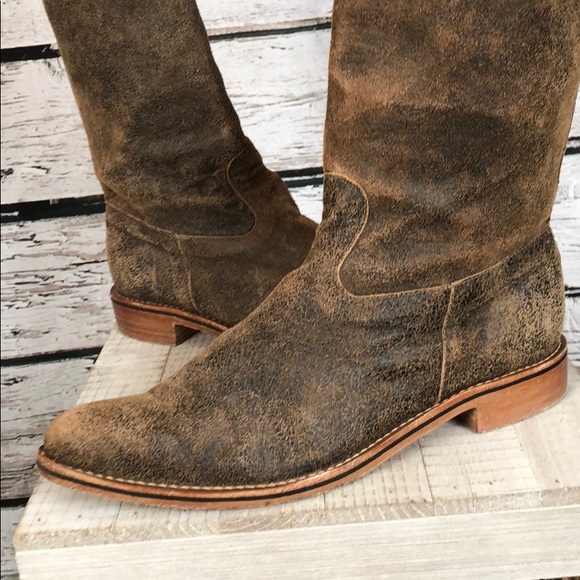 Jim Barnier | Shoes | Jim Barnier Sunset Brown Distressed Boots Sz ...